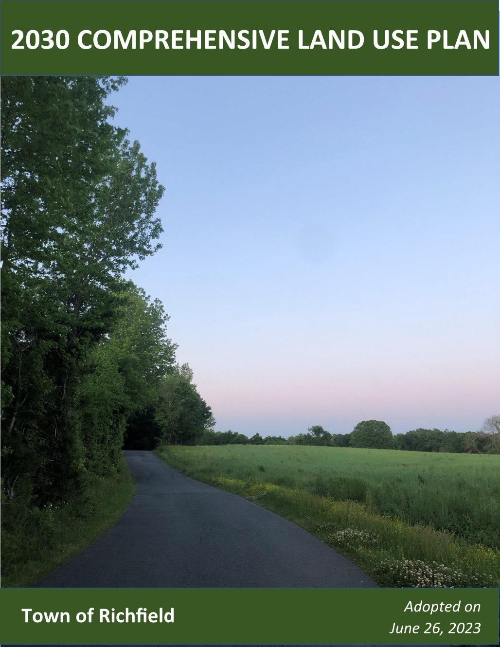 2030 Comprehensive Land Use Plan – Town of Richfield